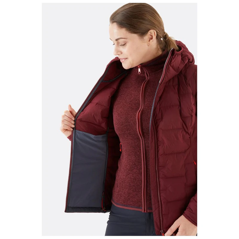 Rab Womens Cubit Stretch Down Jacket (Deep Heather) | Sportpursuit.com