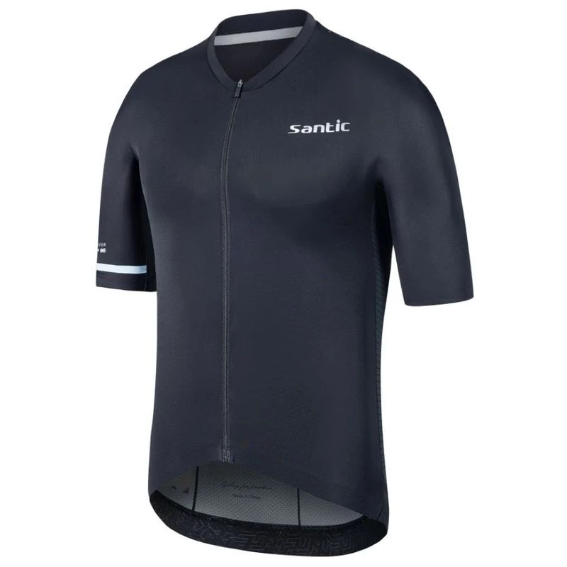 Santic Mens Sander SS Jersey (Black) | Sportpursuit.com