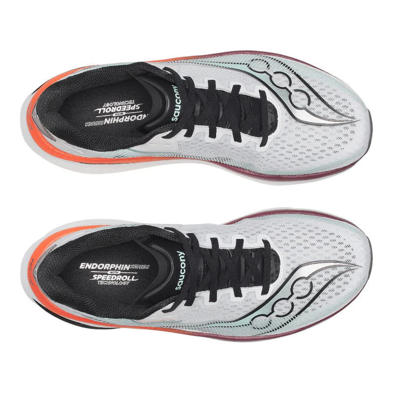 Saucony Chaussures de course à pied Endorphin Azura Homme (Blanc/Crims