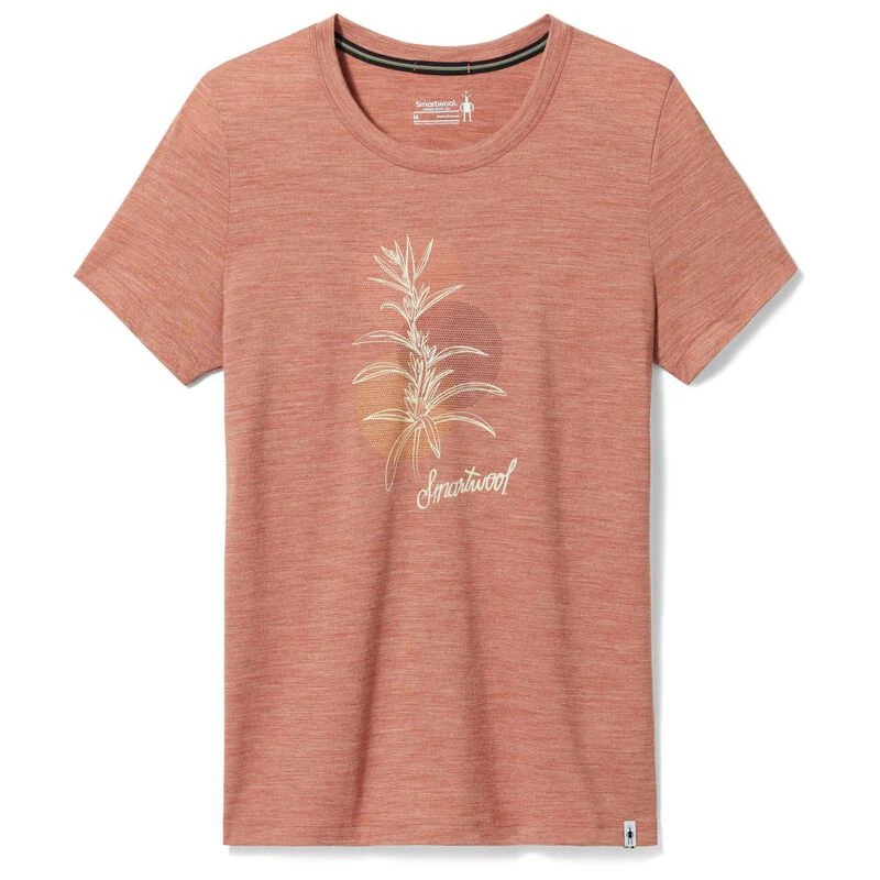 Smartwool Womens Sage Plant Graphic T-Shirt (Copper Heather) | Sportpu
