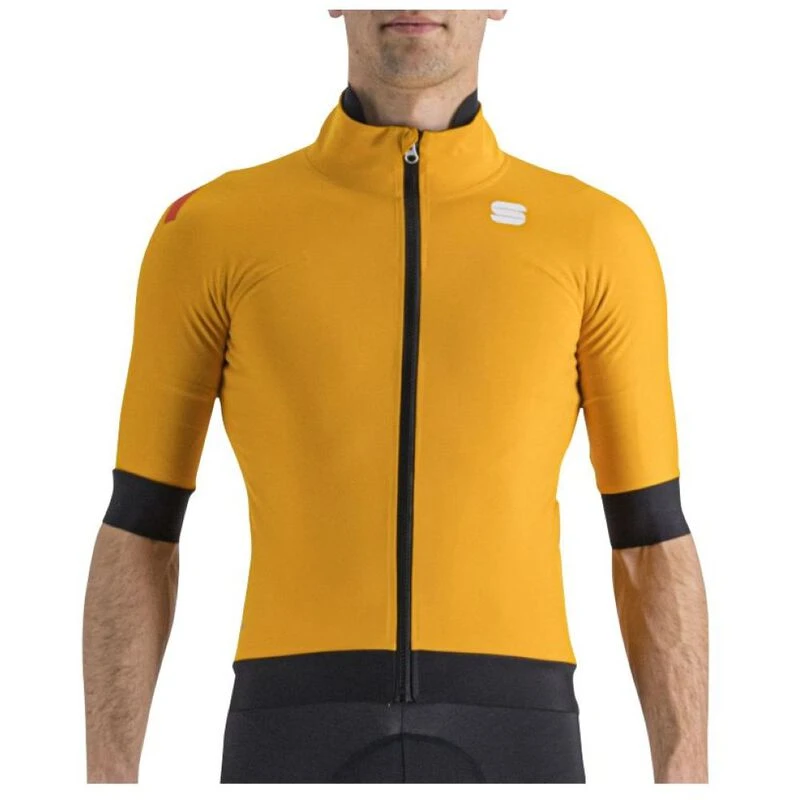 Sportful Mens Fiandre Pro Jacket Short Sleeve (Dark Gold) | Sportpursu