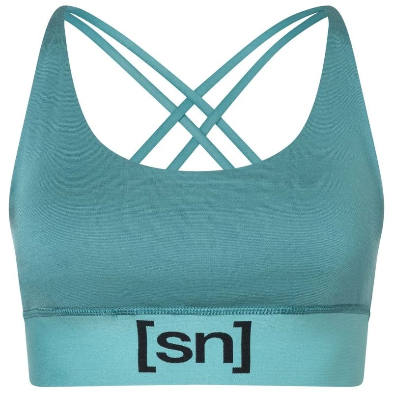 Super Natural Womens Super Sports Bra (Hydro) | Sportpursuit.com