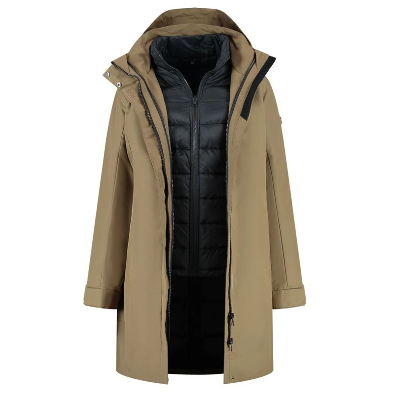 Travelin Womens Ginser 3-in-1 Jacket (Brown) | Sportpursuit.com