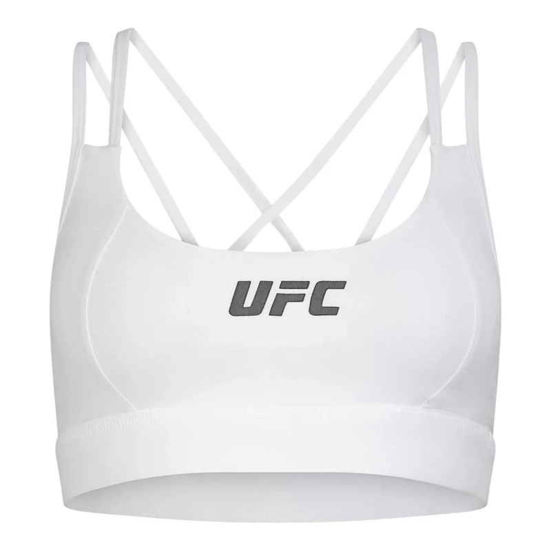 UFC Reggiseno sportivo Strappy Sports Donna (Bianco) | privatesportsho