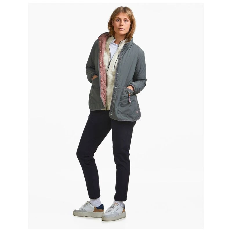 Varg Womens Groto Reversible Spring Jacket (Shadow Green/Earth Pink)