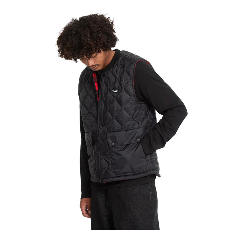 Volcom Mens Bowered Gilet (Red) | Sportpursuit.com