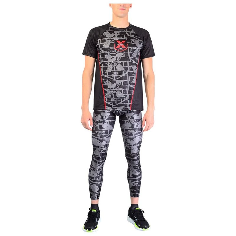 Taymory Mens Xtrail Series T-Shirt (Black/Grey) | Sportpursuit.com